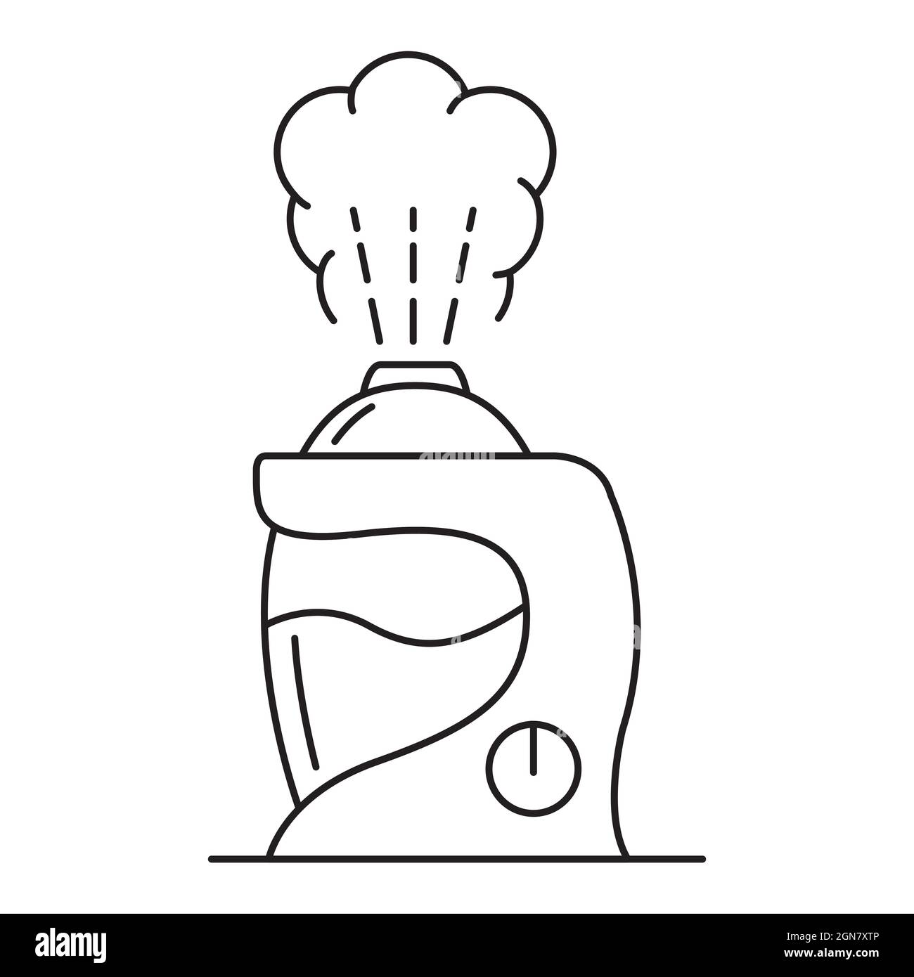 Modern humidifier on white Stock Vector Images - Alamy