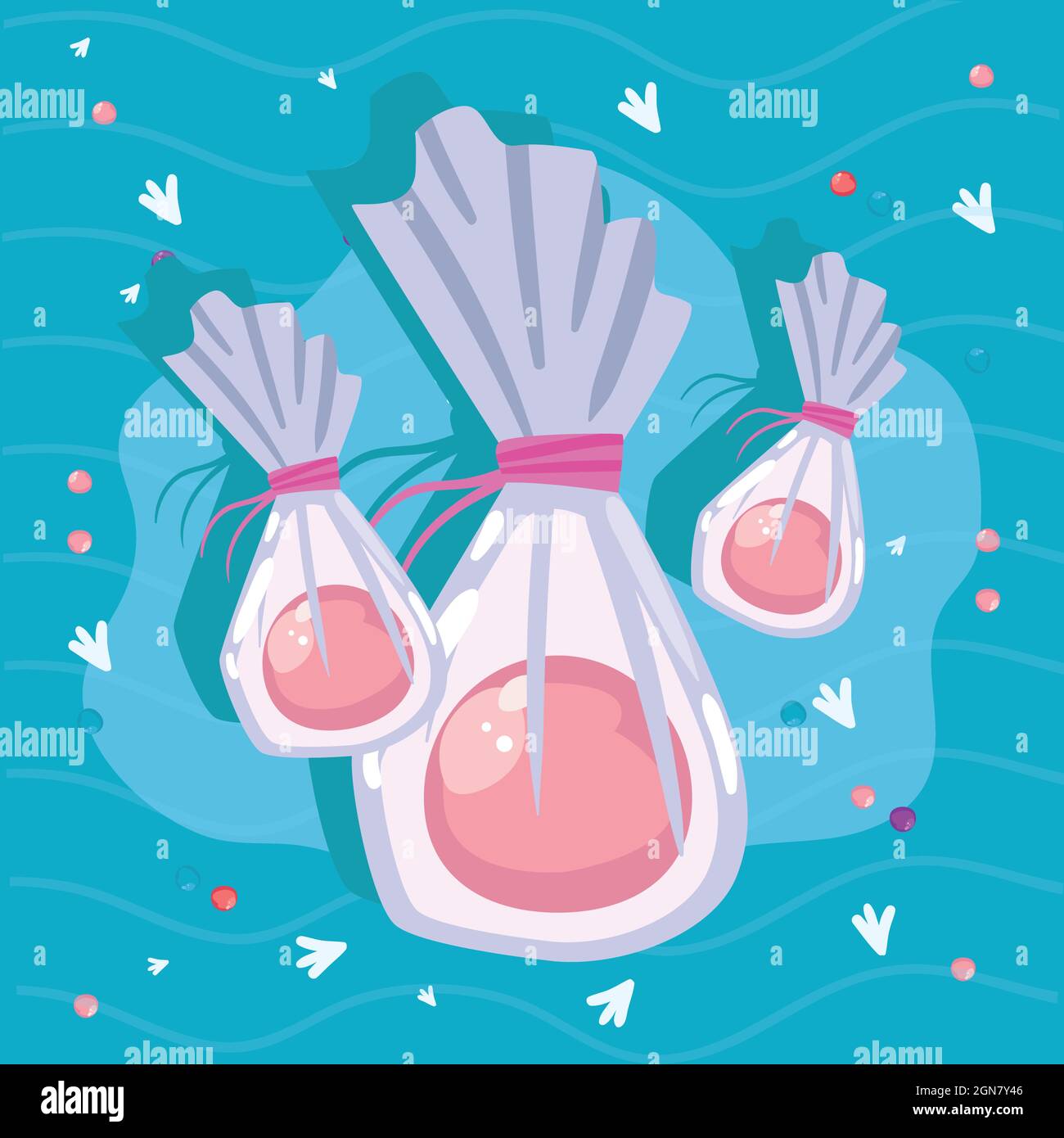 chocolates bags of sweet food theme Stock Vector Image & Art - Alamy