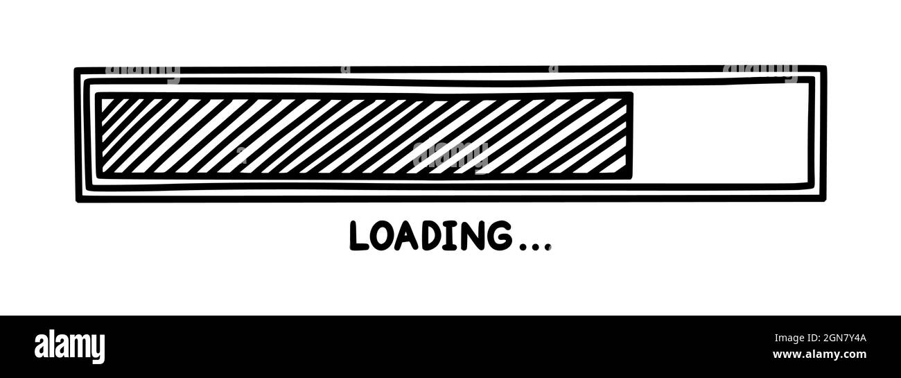 Progress Loading Bar Infographics Design Element With Status Of