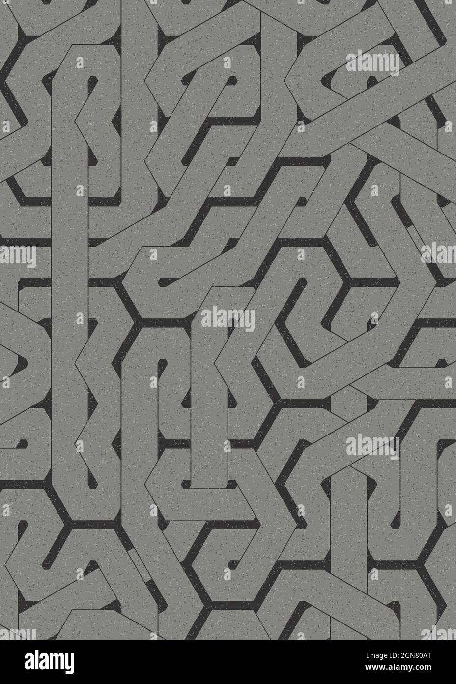 Computer-generated Hexagon Tile Connection art background design ...