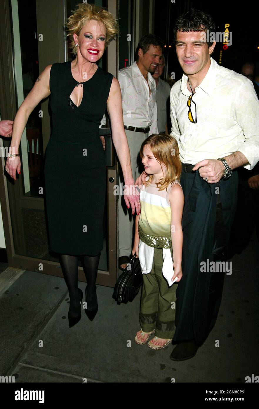 NEW YORK, NY- July 20: Melanie Griffith, Antonio Banderas and Stella ...