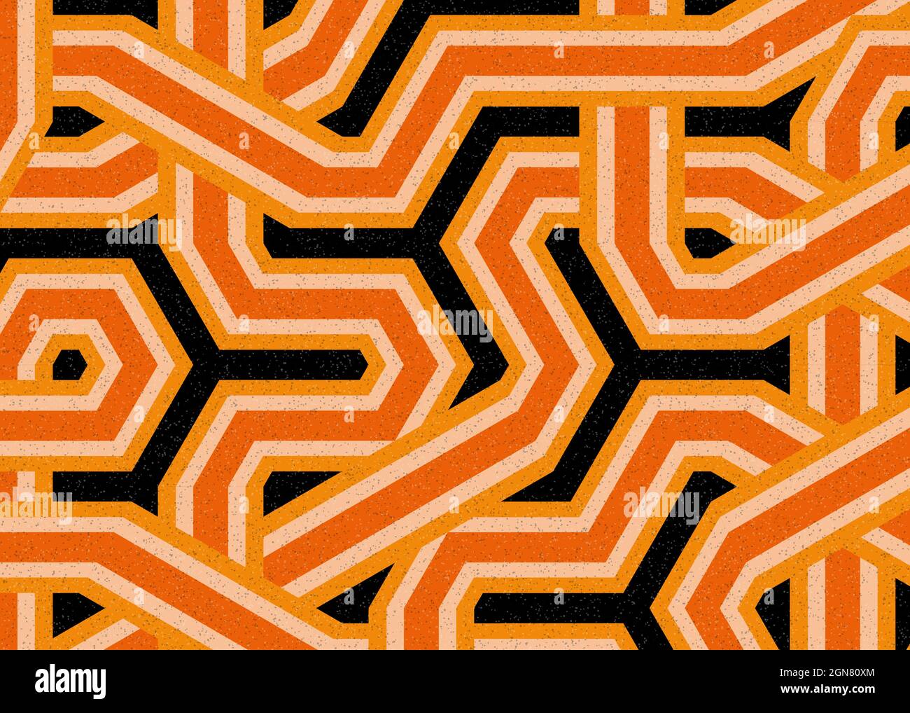 Computer-generated Hexagon Tile Connection art background design illustration Stock Vector Image ...