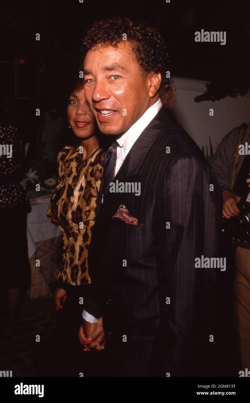 Smokey Robinson and Ivory Stone Credit: Ralph Dominguez/MediaPunch ...
