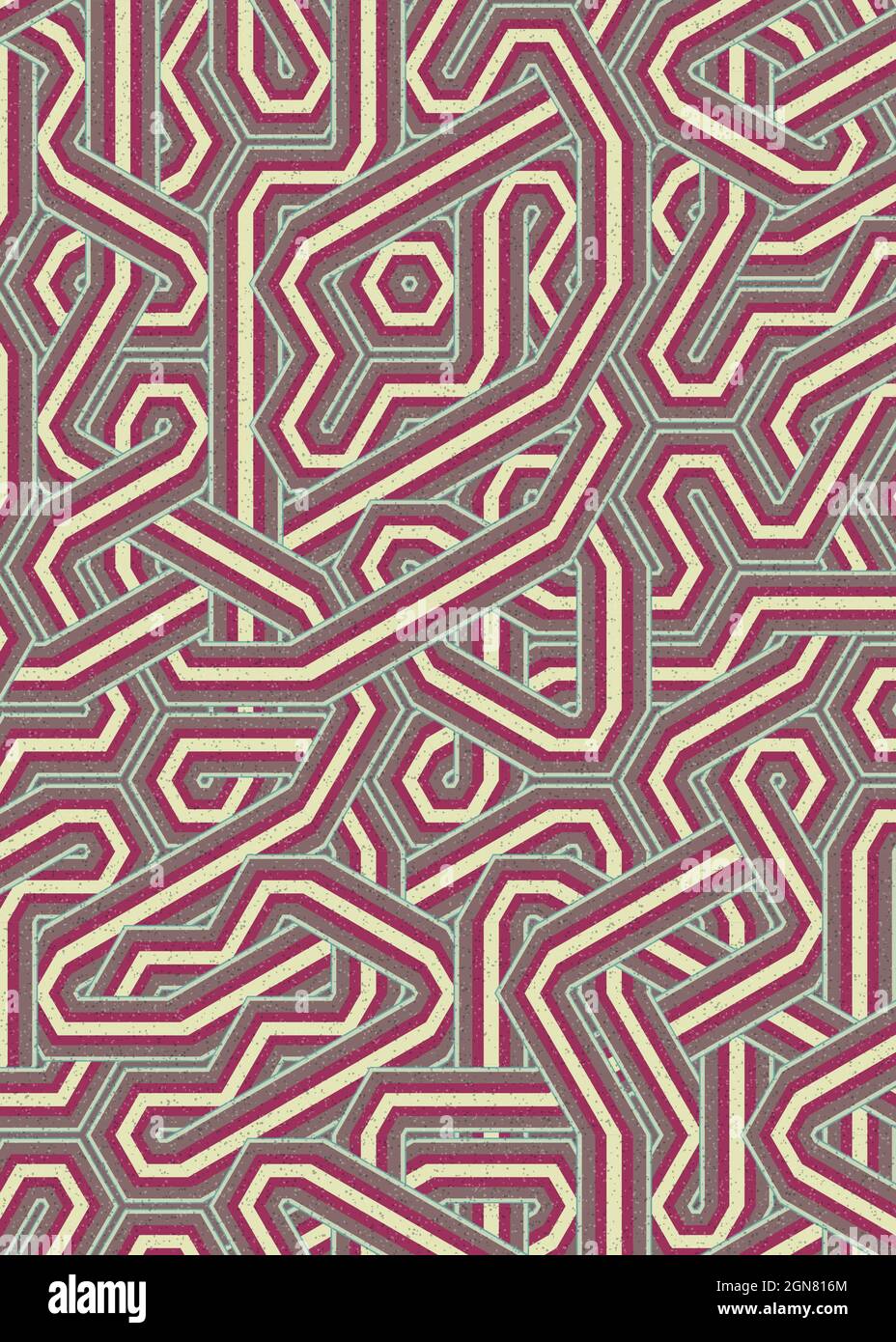 Computer-generated Hexagon Tile Connection art background design ...