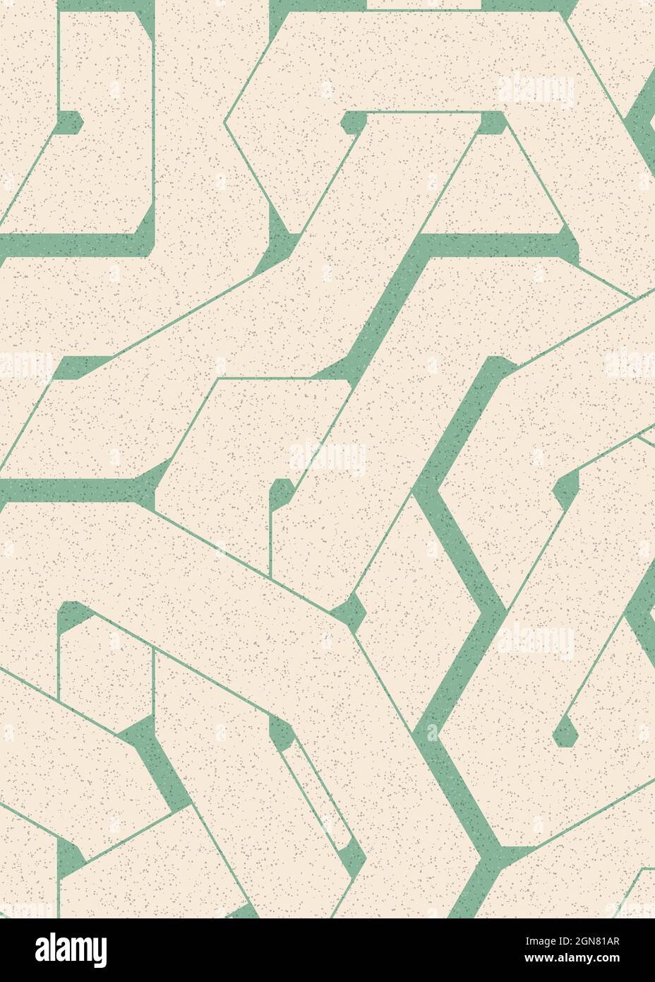 Computer-generated Hexagon Tile Connection art background design ...