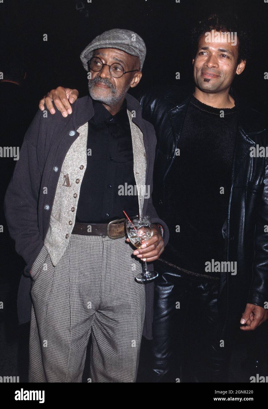 Melvin Van Peebles and Mario Van Peebles attend the after-party ...