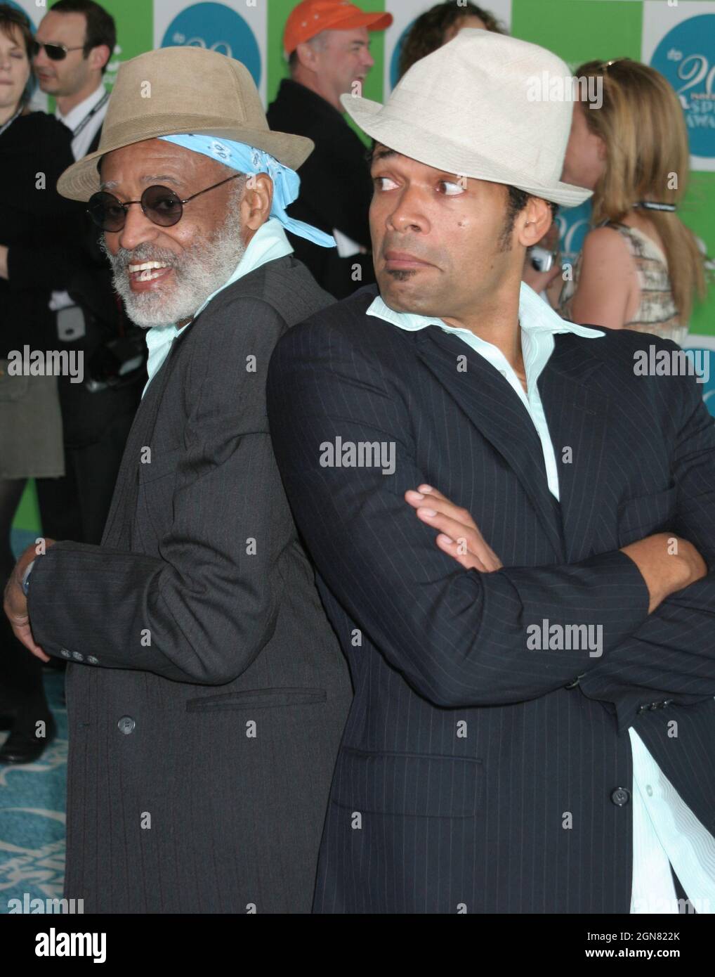 Melvin Van Peebles and Mario Van Peebles attend the 20th IFP ...