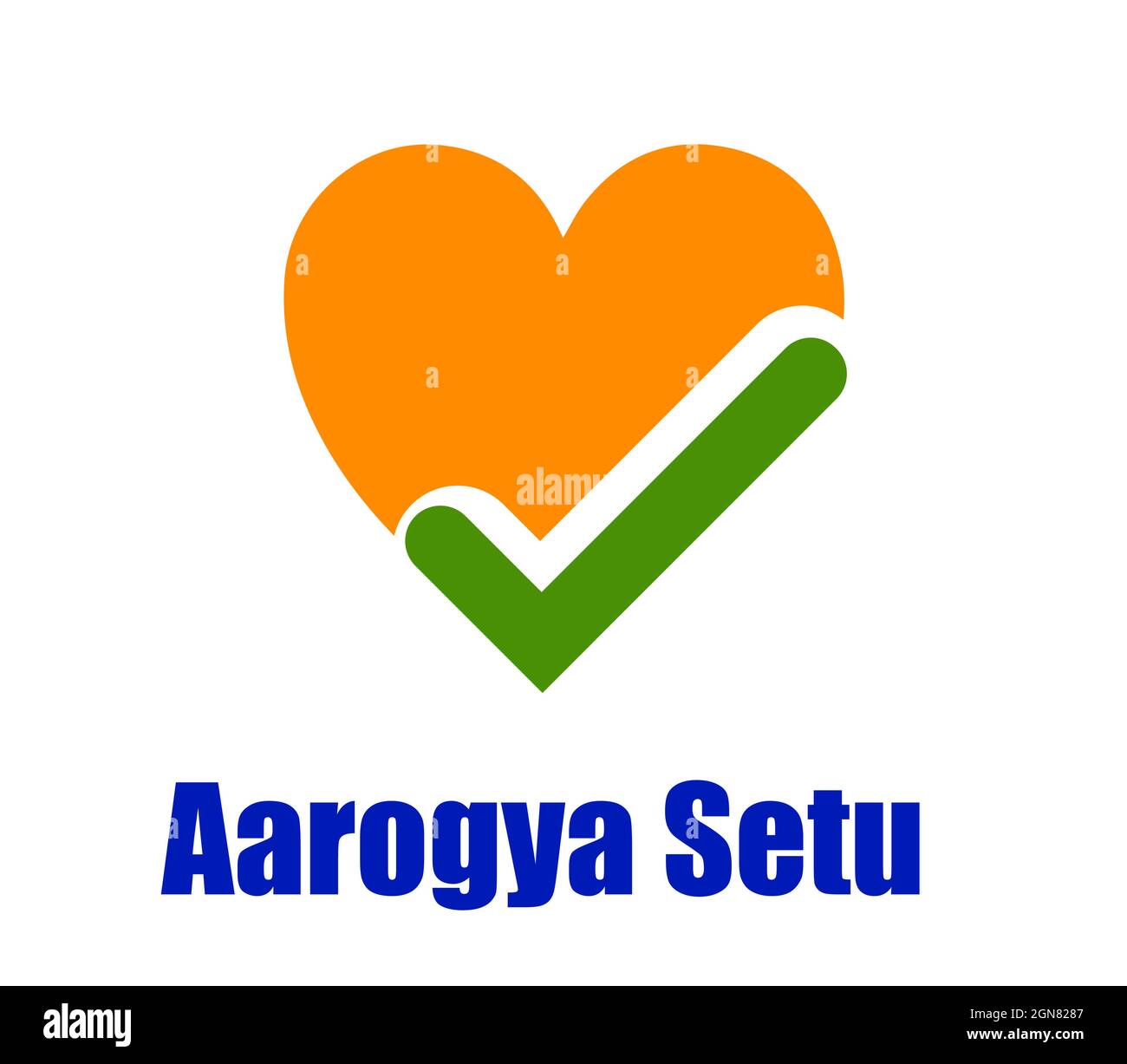 Aarogya Setu logo isolated on white background, Arogya setu app Stock ...