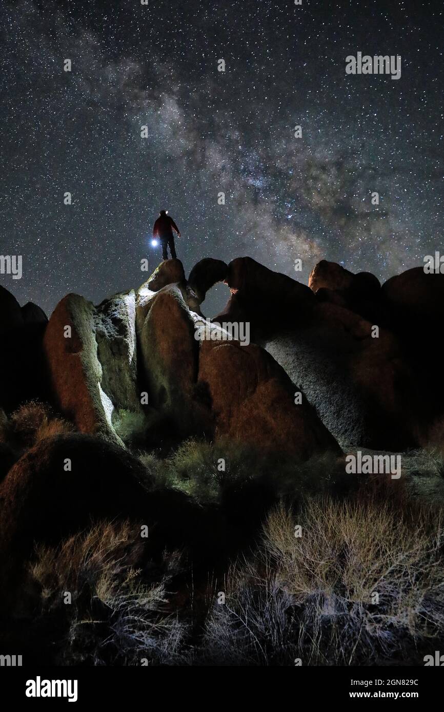 Night Sky Star Image from Alabama Hills California Stock Photo - Alamy