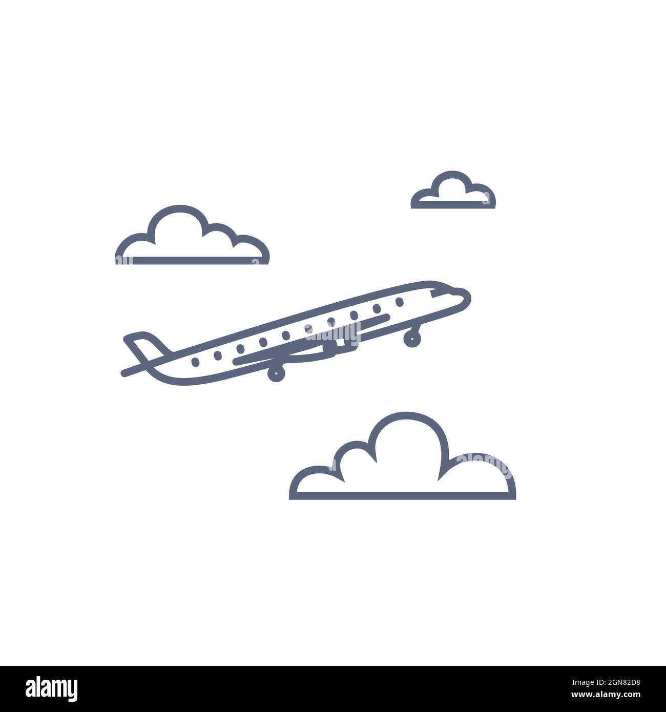 Airplane Vector Outline