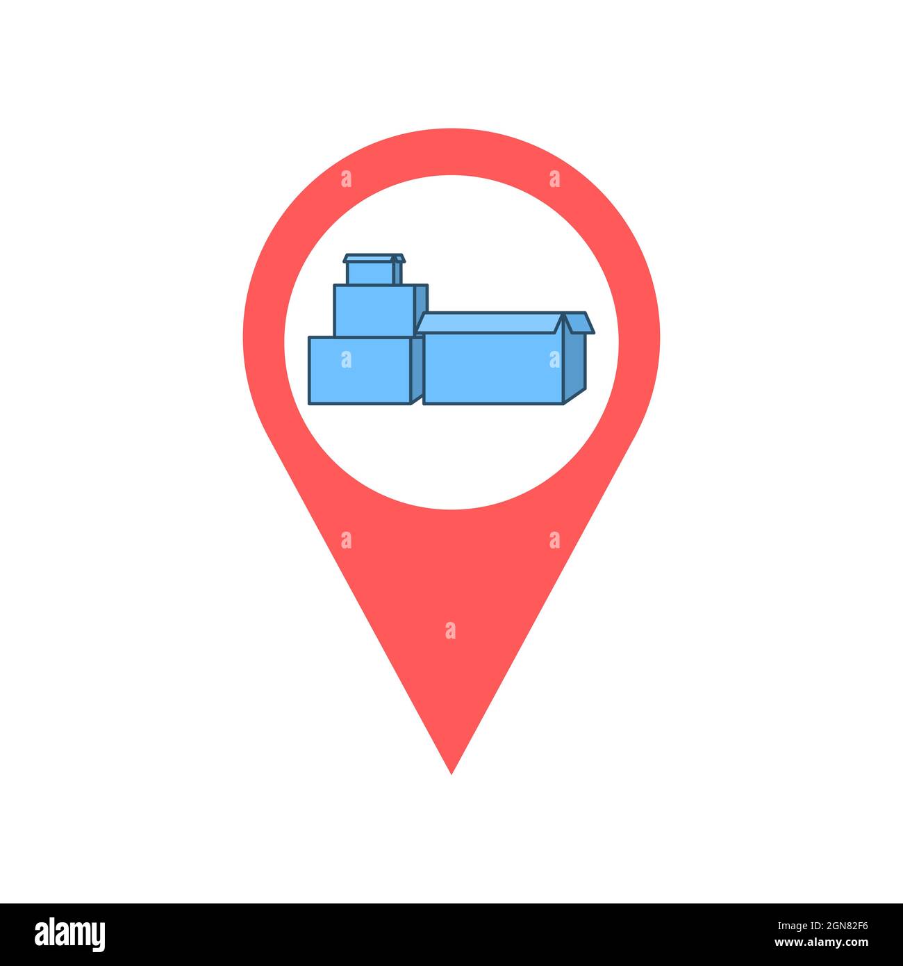 Route indicated Stock Vector Images - Alamy