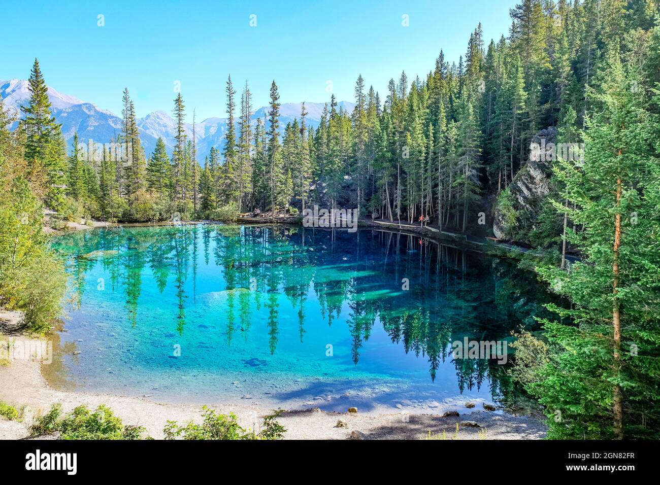 Grassi Lake Trail in Calgary Alberta, Canada just outside Banff ...
