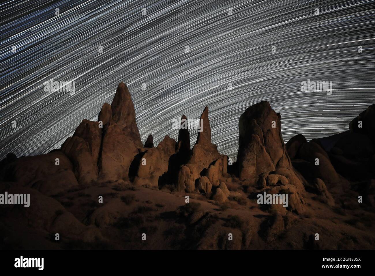 Night Sky Star Image from Alabama Hills California Stock Photo - Alamy
