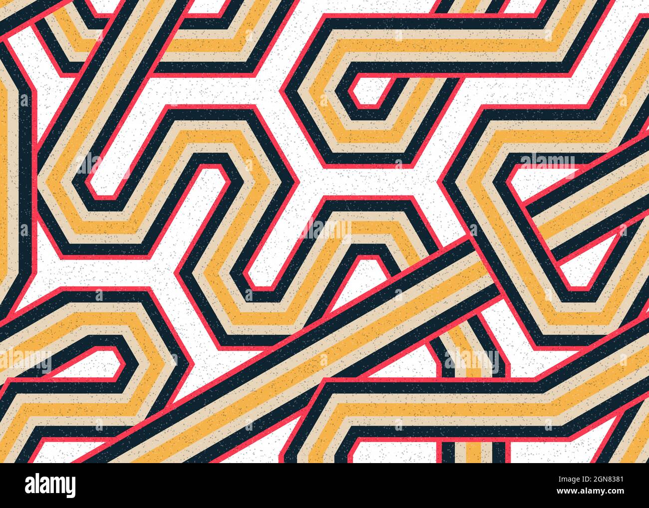 Computer-generated Hexagon Tile Connection art background design ...