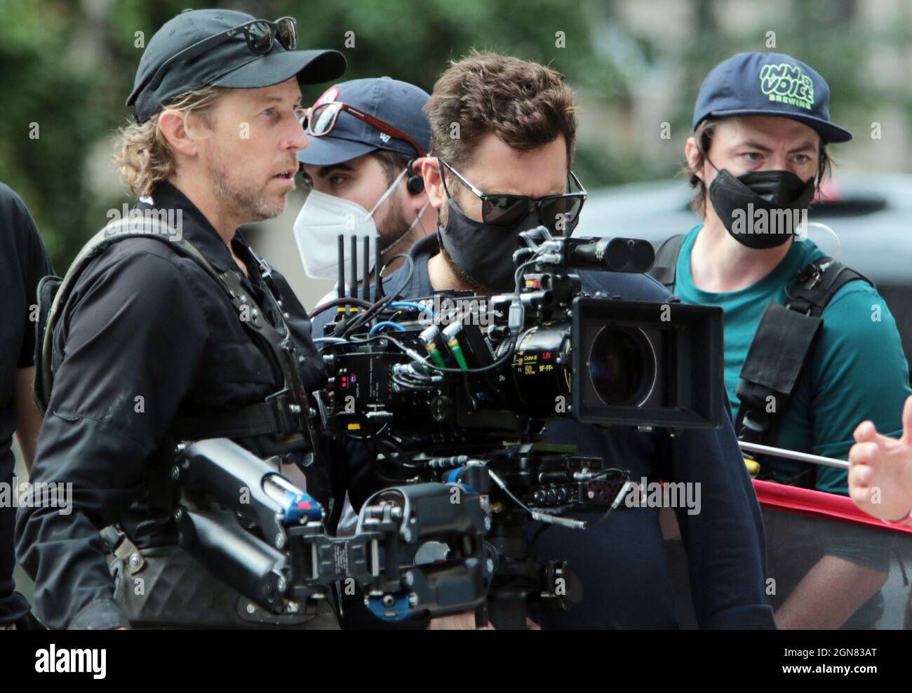 New York, NY, USA. 22nd Sep, 2021. Josh Gordon on the set of Lyle, Lyle ...