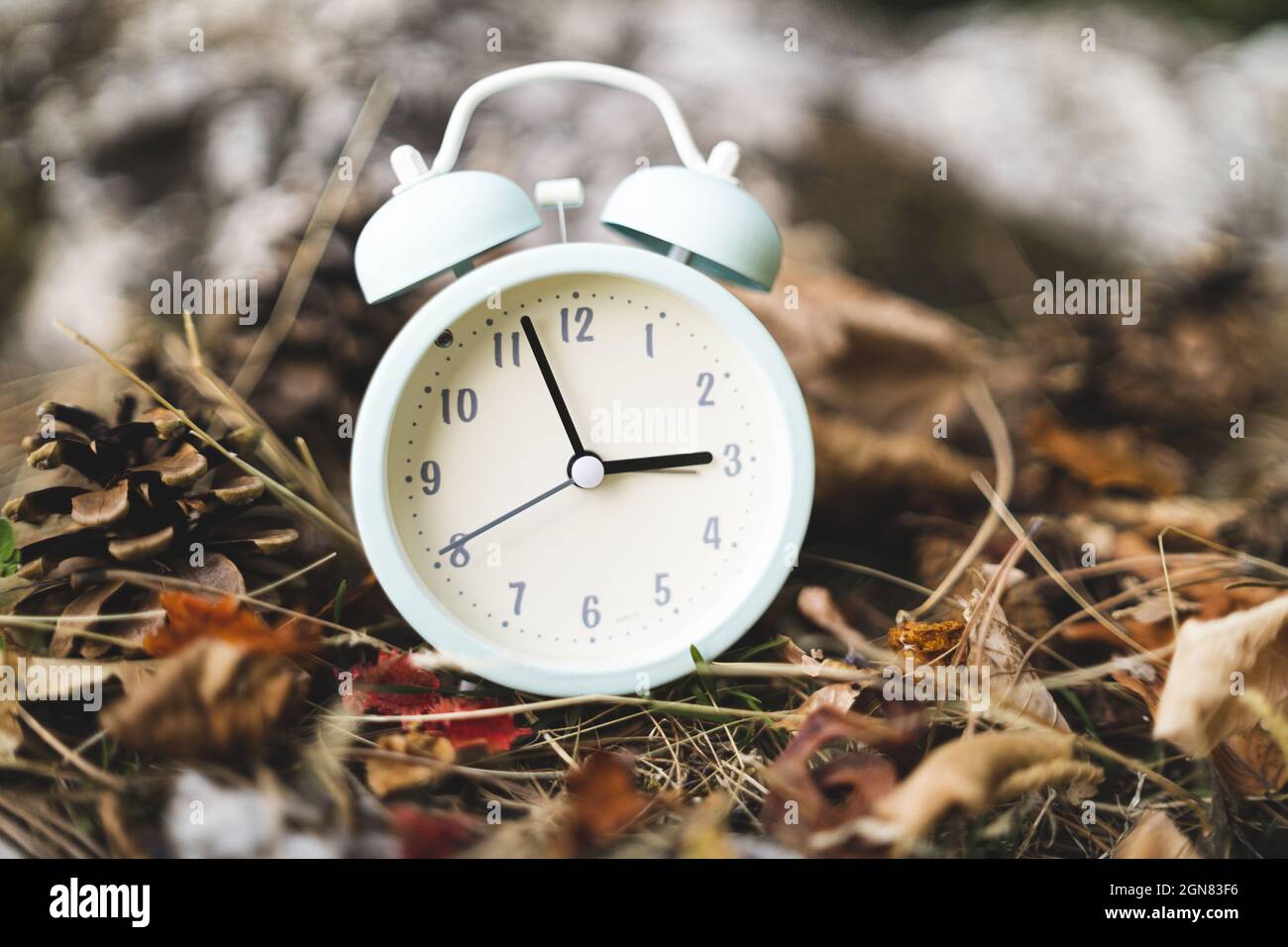 fall back time change alarm clock Stock Photo - Alamy