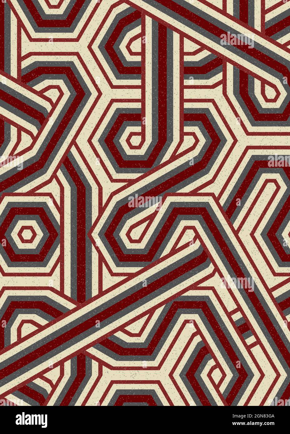 Computer-generated Hexagon Tile Connection art background design ...