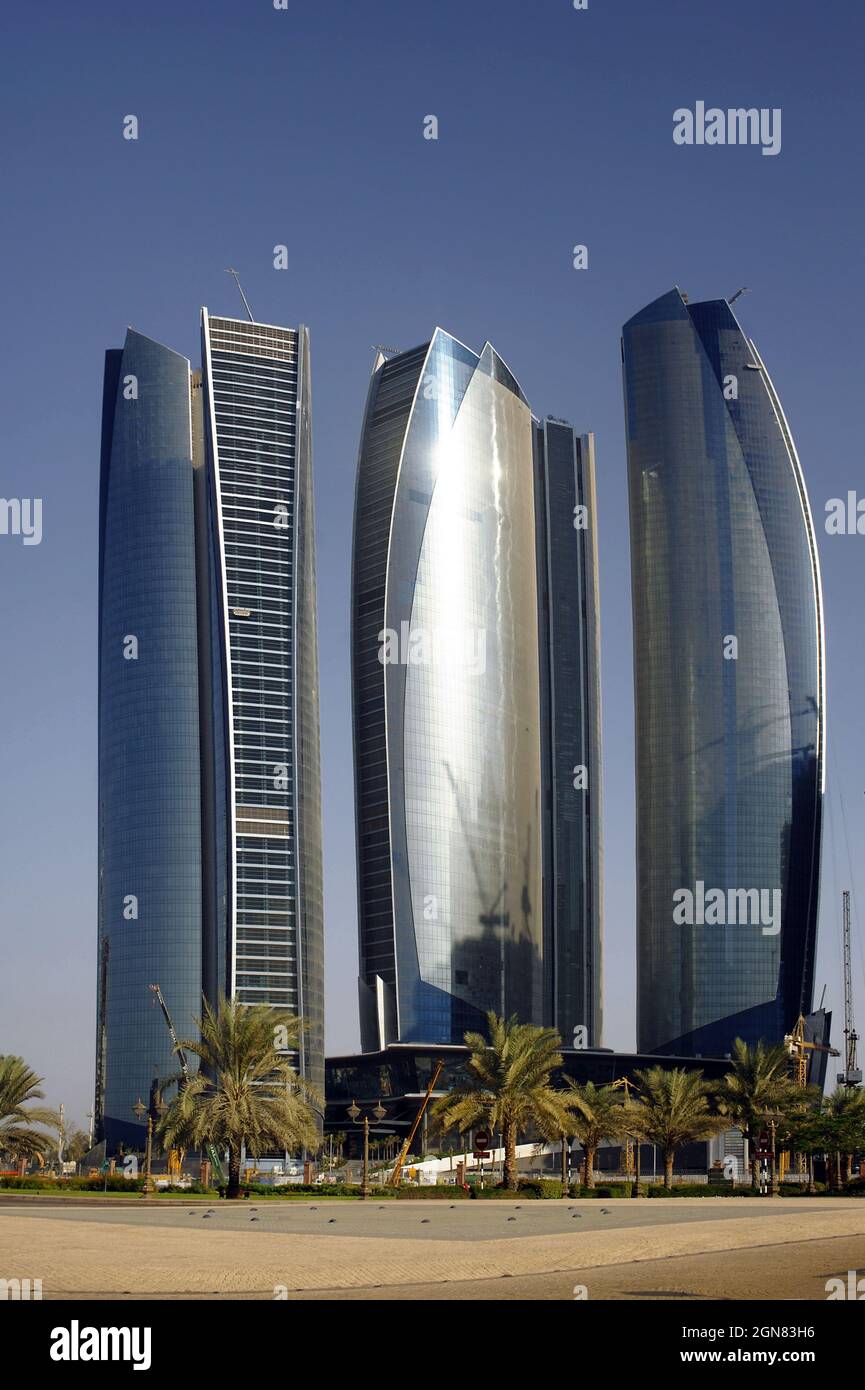 ETIHAD TOWERS, 79-STOREY SKYSCRAPER BUILT IN 2011, ABU DHABI, CAPITAL ...