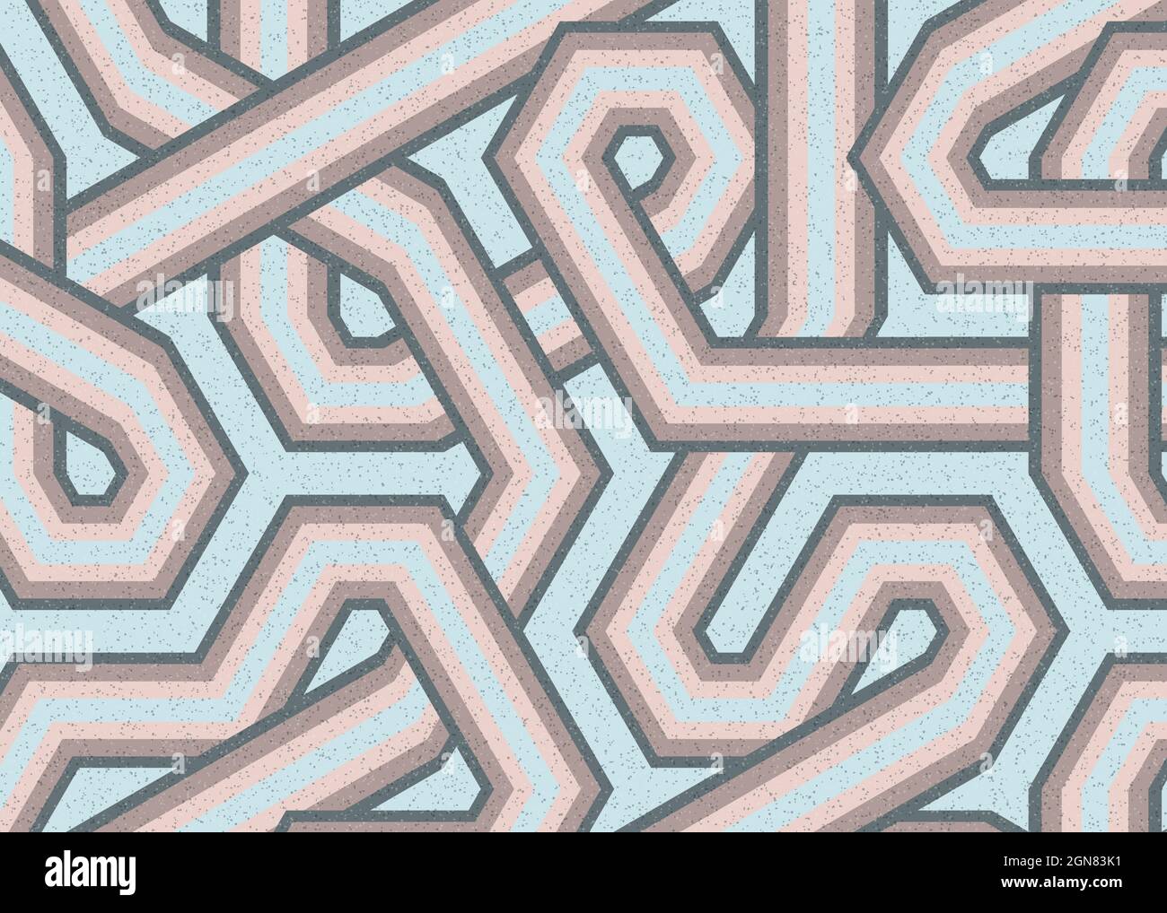 Computer-generated Hexagon Tile Connection art background design ...