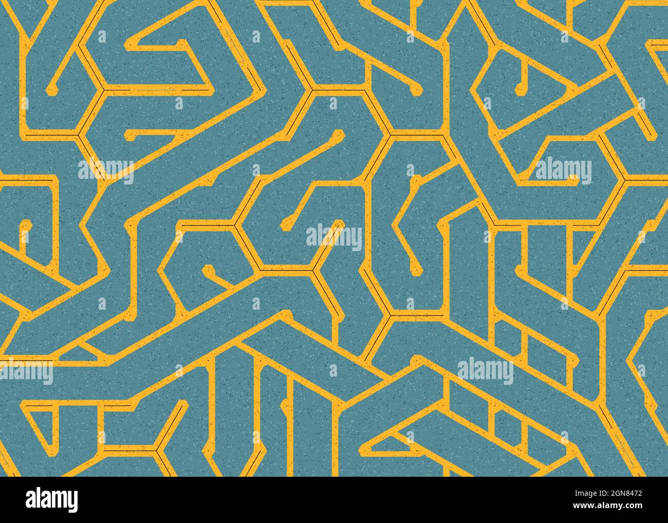 Computer-generated Hexagon Tile Connection art background design ...