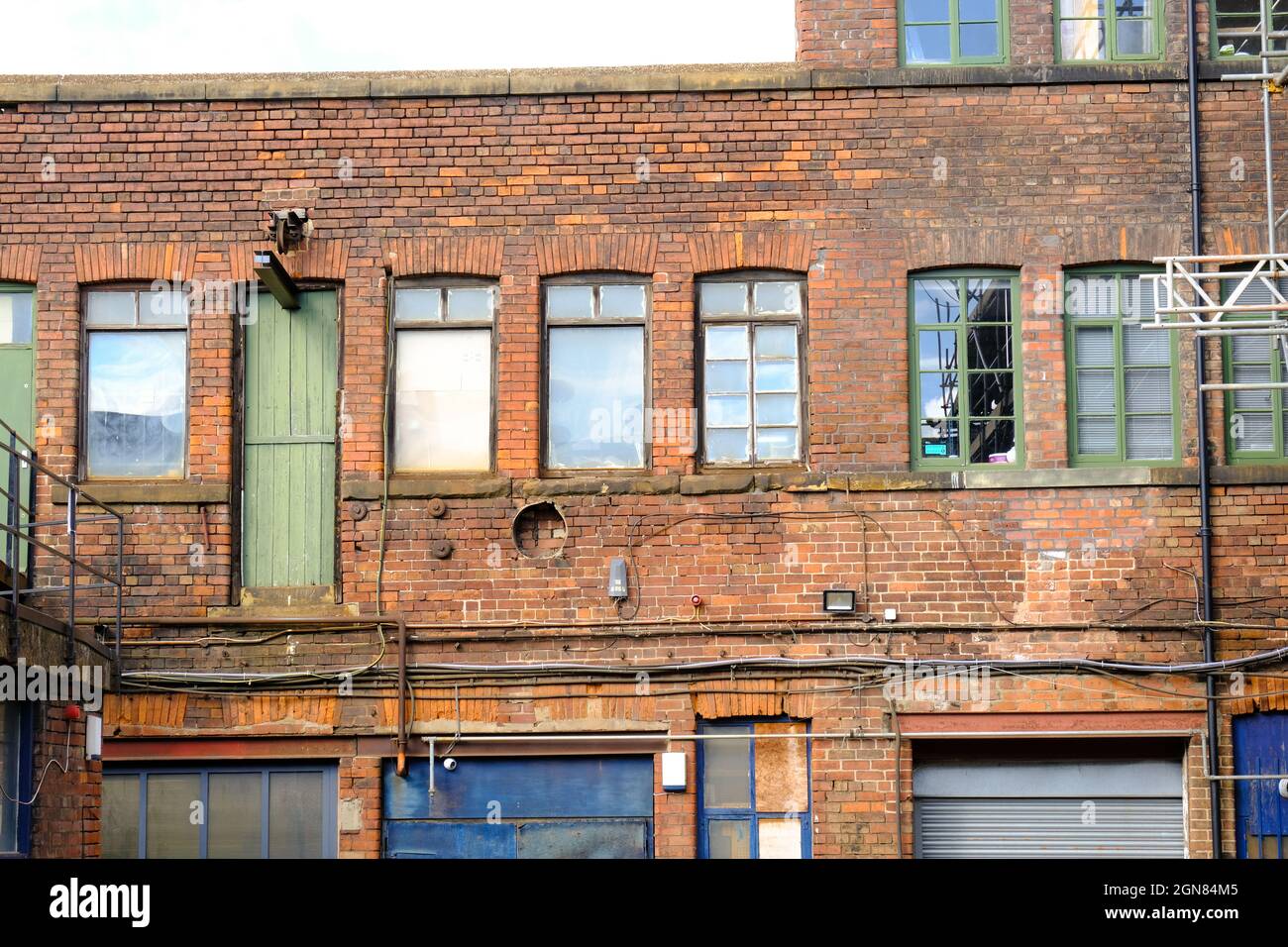 An exterior view of Portland Works, Sheffeld, a former cutlery ...