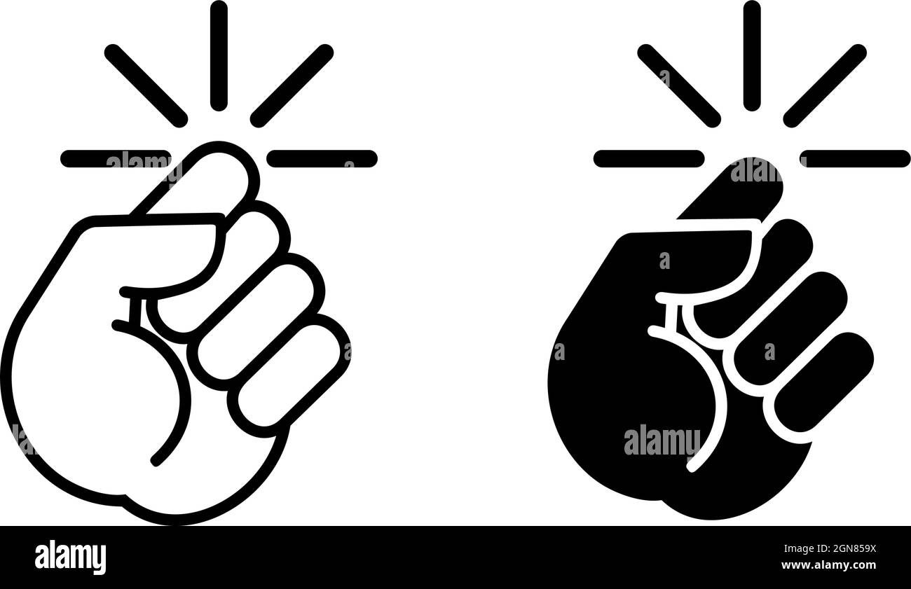 Hand knocking on door icon. Vector on transparent background Stock ...