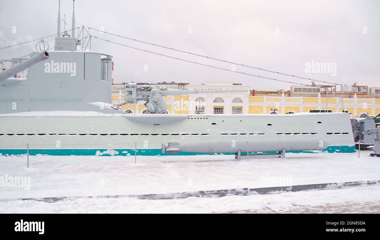 Soviet warships and a submarine.Russian military equipment Stock Photo ...