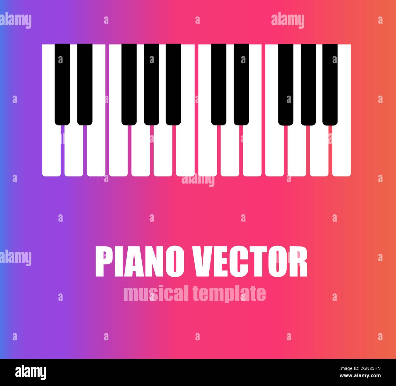 Piano Musical Poster Vector Stock Vector Image & Art - Alamy