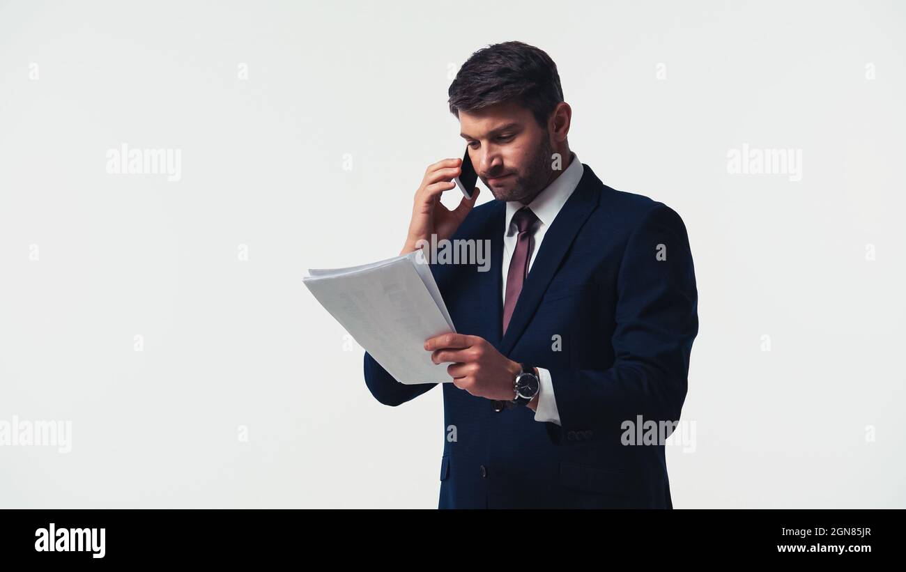 Angry man documents talking on hi-res stock photography and images - Alamy