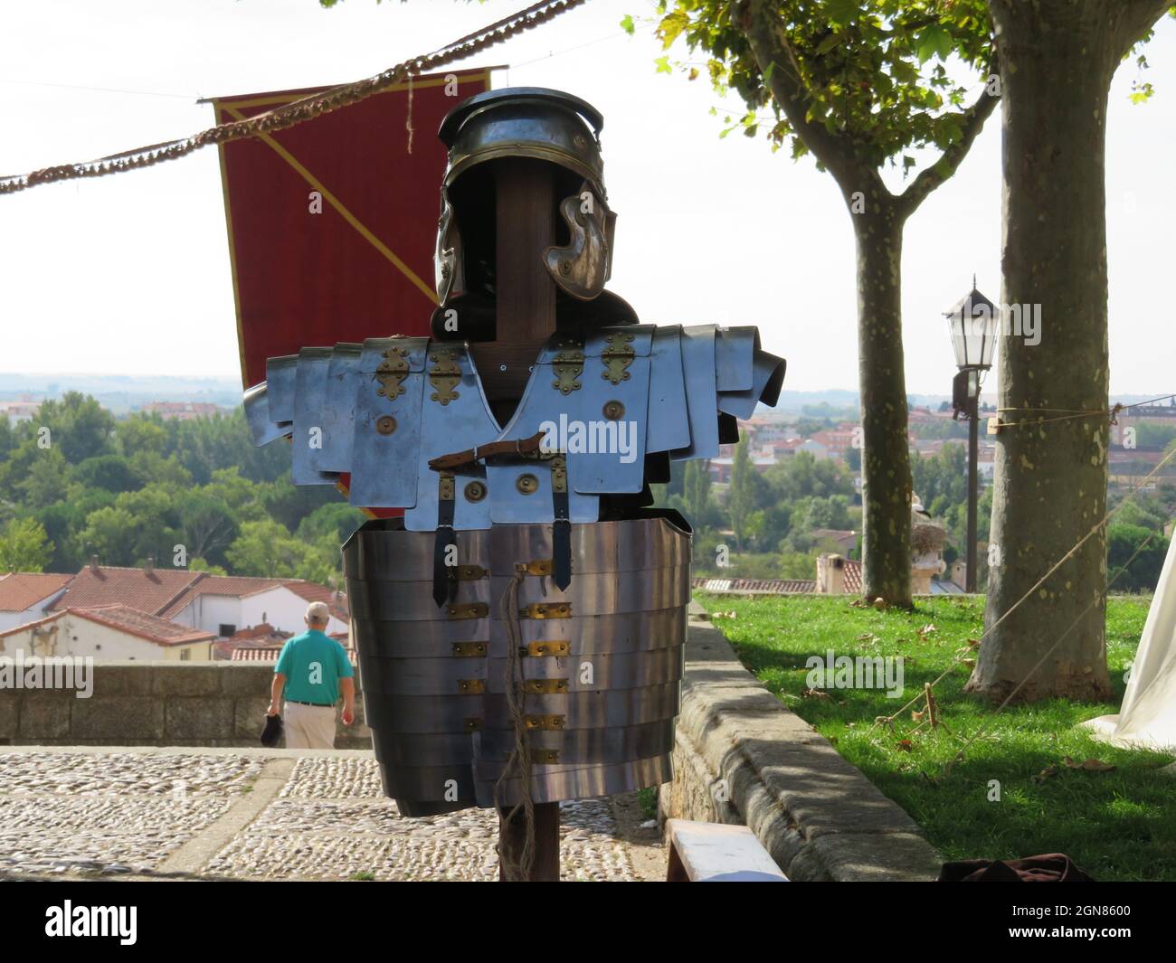 Well-made Roman legionary lorica segmentata suit of armor in the ...