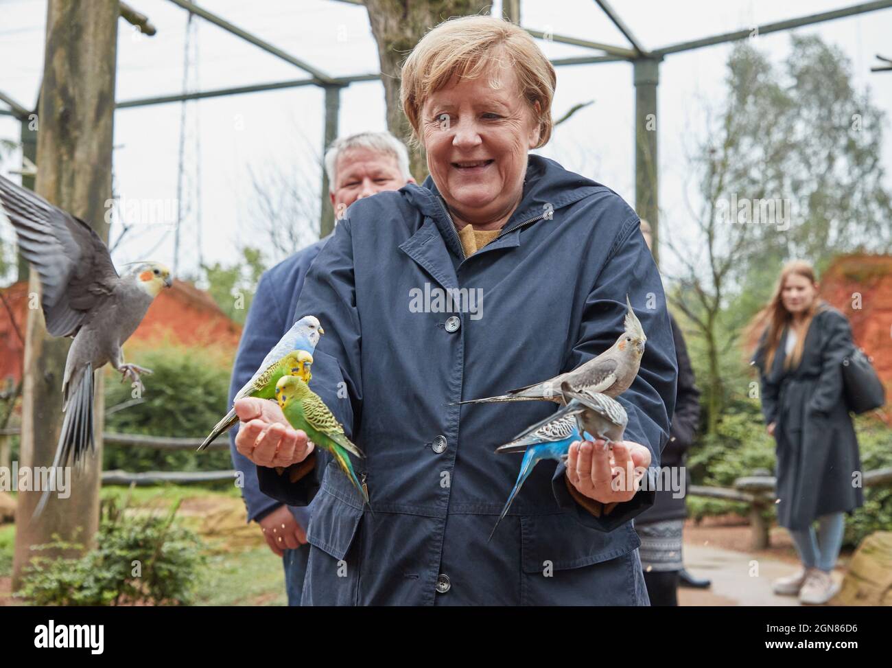 Marlow, Germany. 23rd Sep, 2021. Angela Merkel (CDU), German Chancellor ...