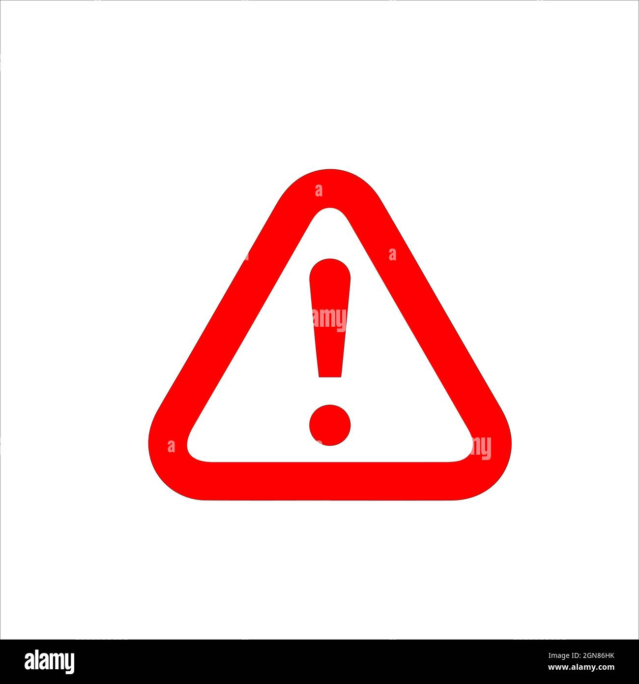 Red caution symbol vector, caution sign Stock Vector Image & Art - Alamy