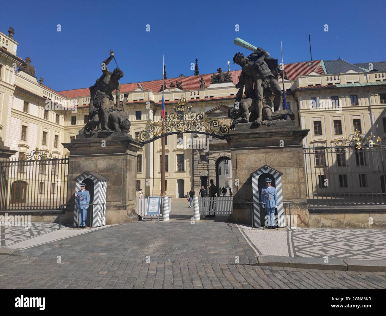Matthias Gate, Prague Castle Stock Photo - Alamy