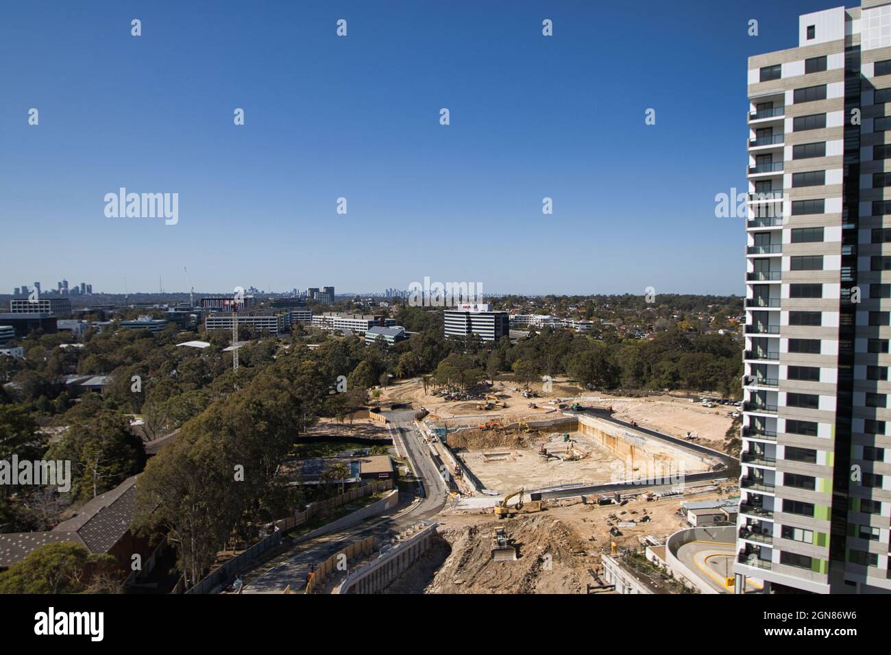 SYDNEY, AUSTRALIA - Sep 03, 2021: A scenic shot of a residential ...