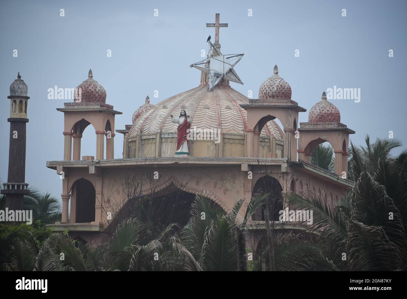 Ancient church with sky background Stock Photo - Alamy