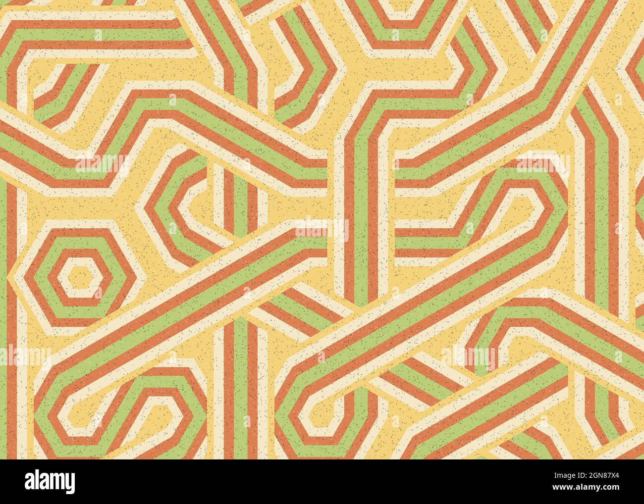 Computer-generated Hexagon Tile Connection art background design ...