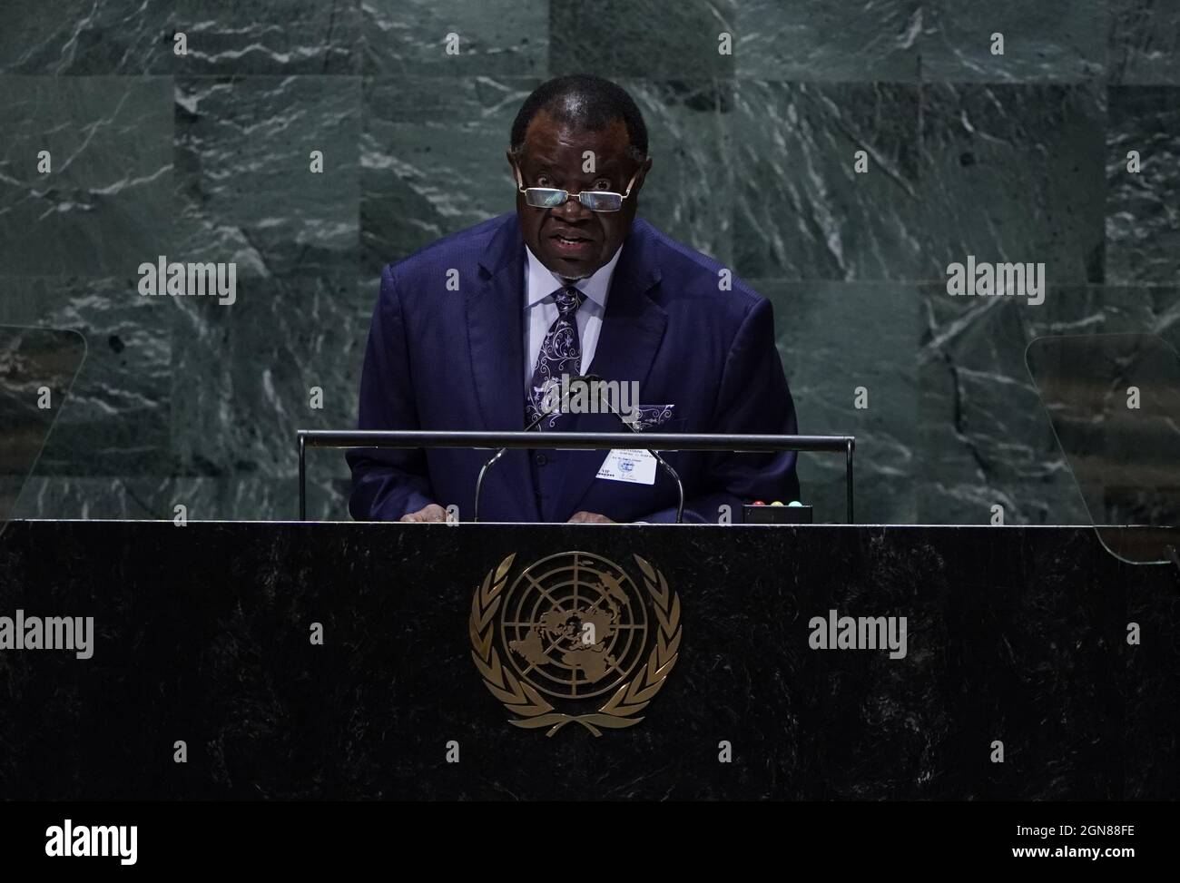 Hage geingob president of namibia hi-res stock photography and images ...