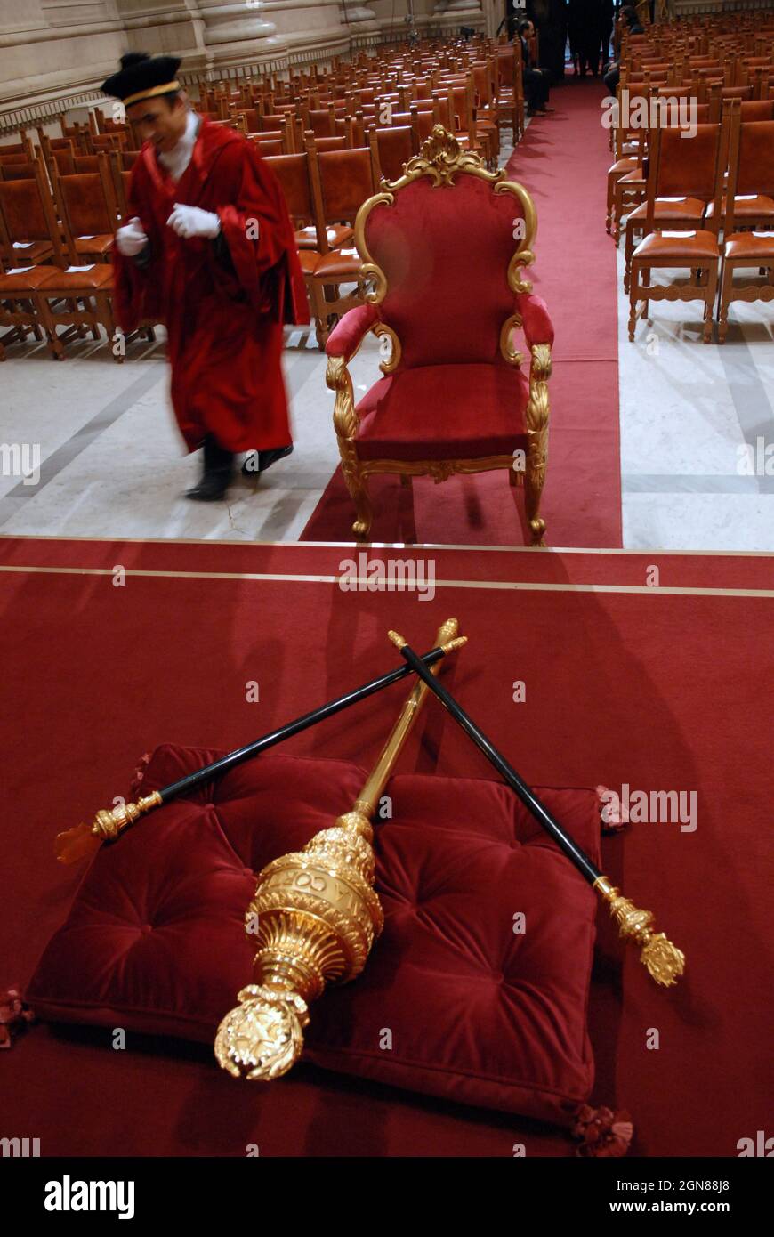 Rome Italy, 26/01/2007: Annual opening of the Supreme Court. Ceremonial ...