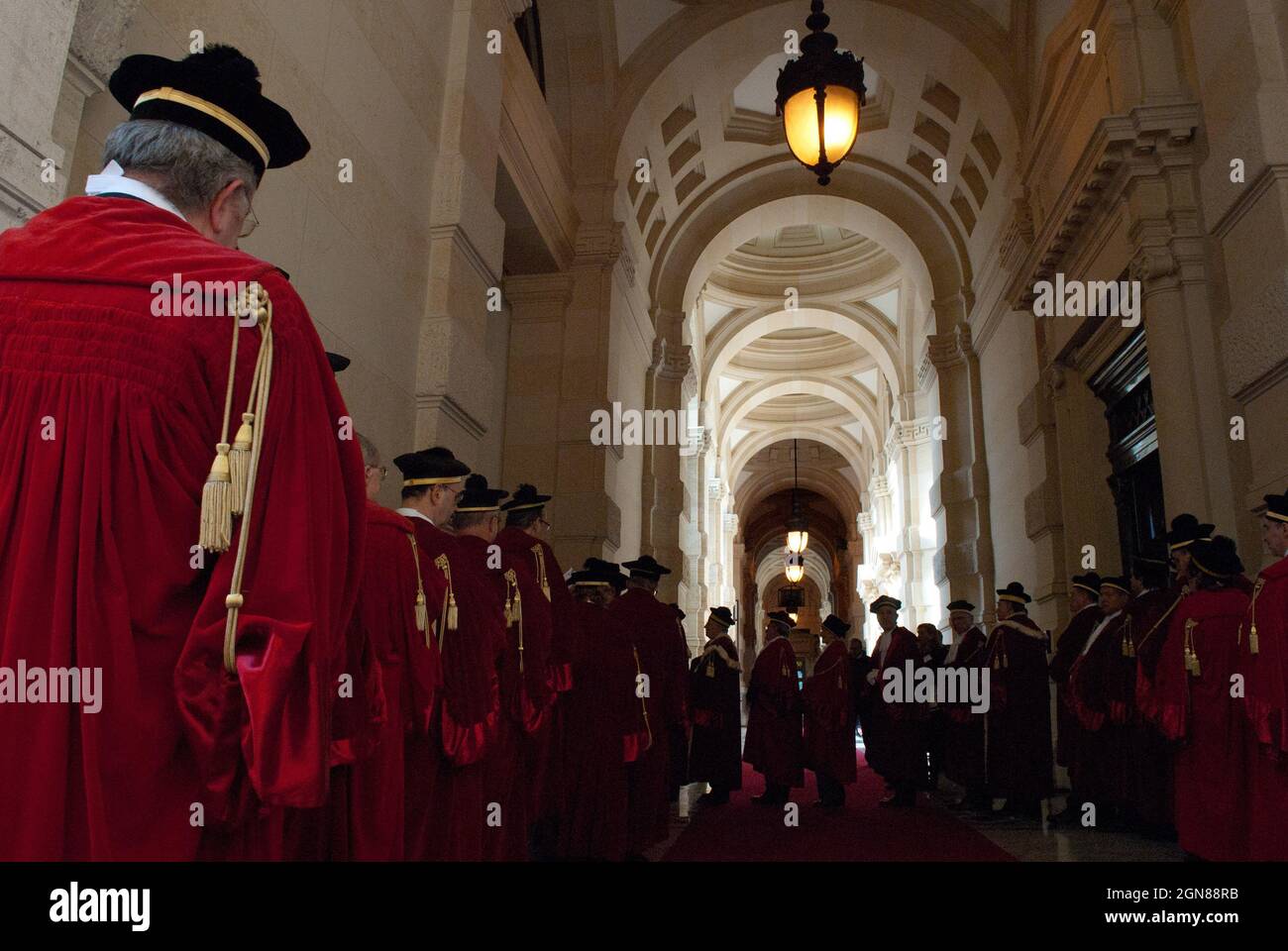 Rome Italy, 30/01/2009: Magistrates prepare for the inauguration of the ...