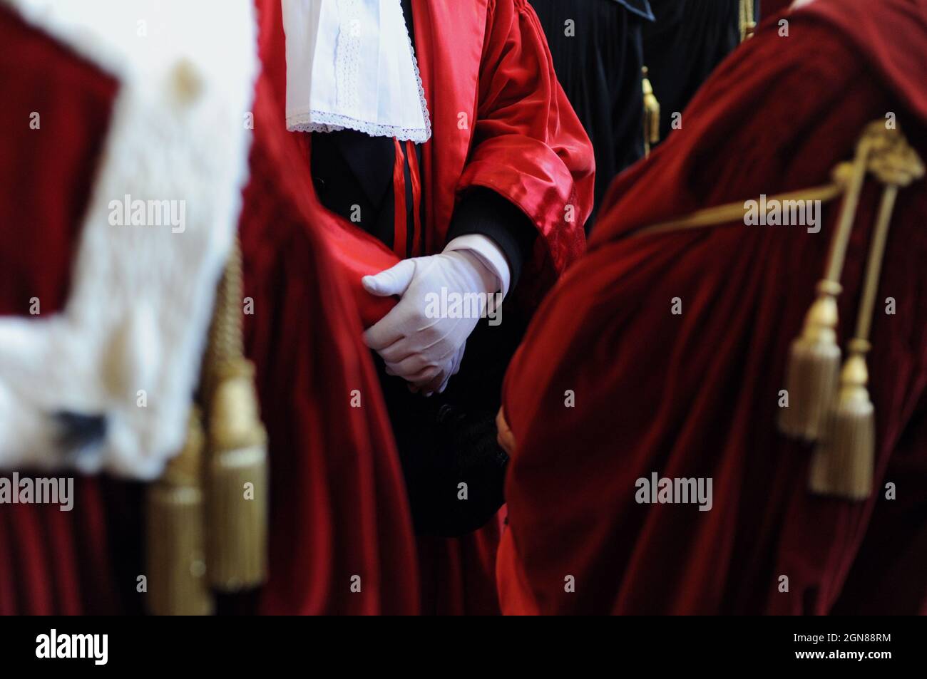 Rome (Italy), 29/01/2010: Magistrates prepare for the inauguration of ...