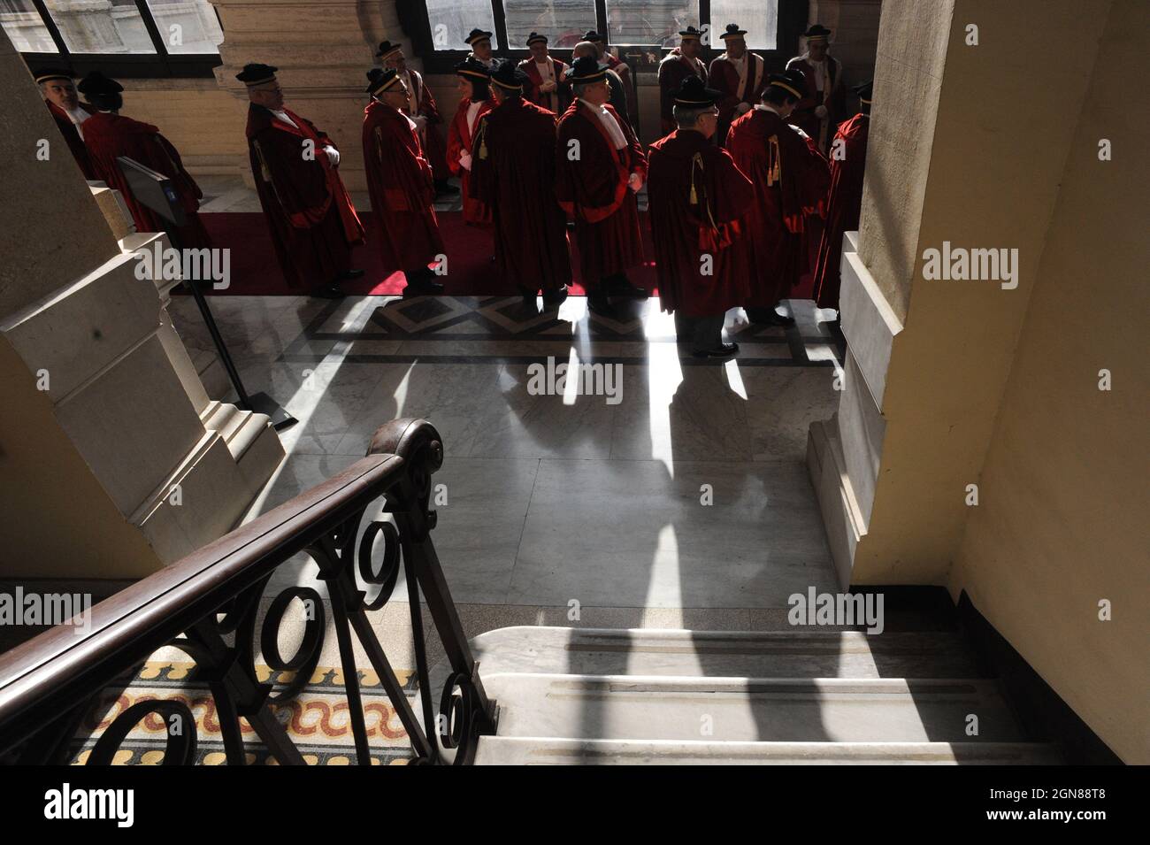 Rome (Italy), 29/01/2010: Magistrates prepare for the inauguration of ...