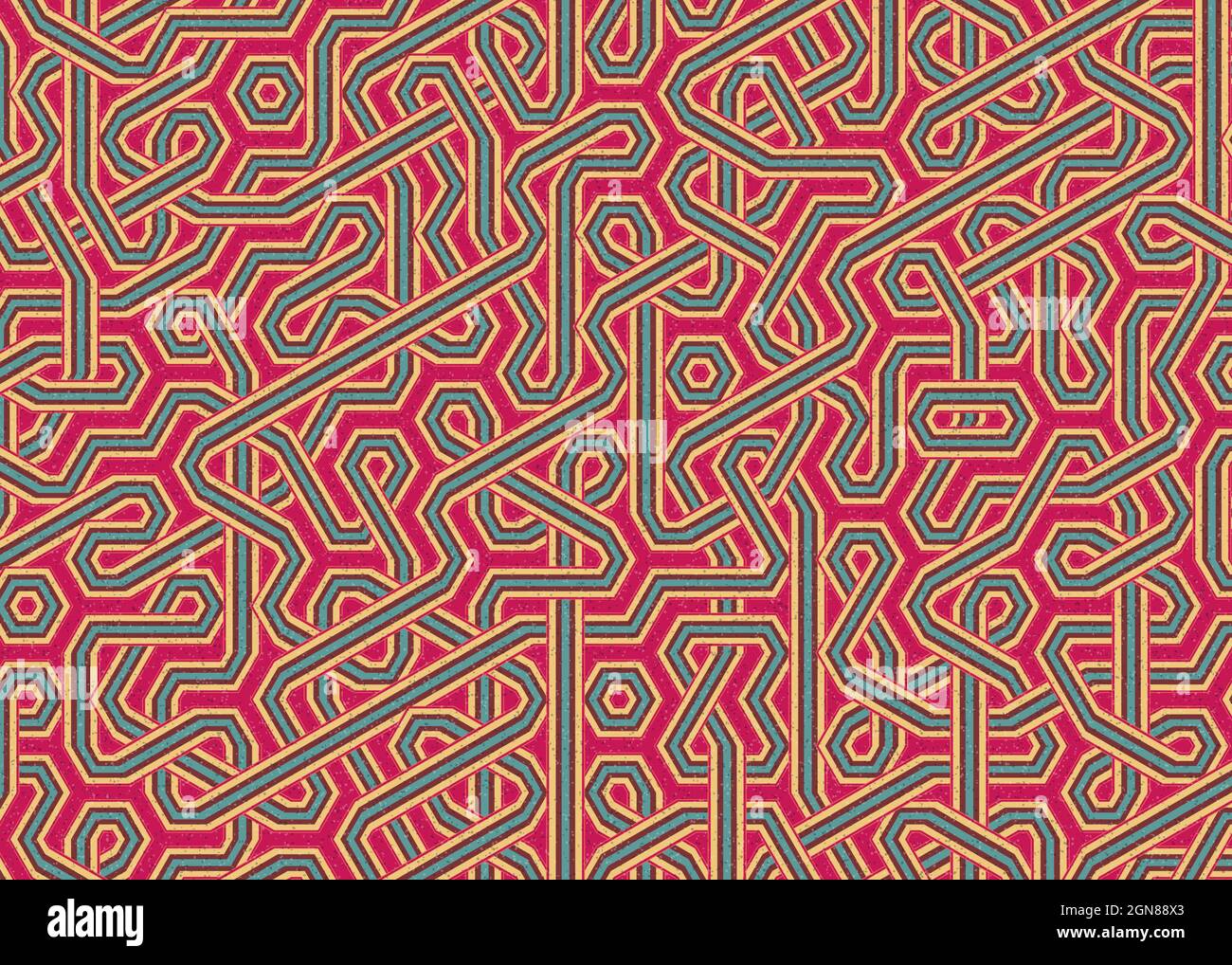 Computer-generated Hexagon Tile Connection art background design ...