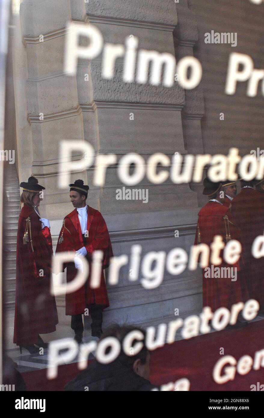 Rome Italy, 26/01/2012: Magistrates prepare for the inauguration of the ...