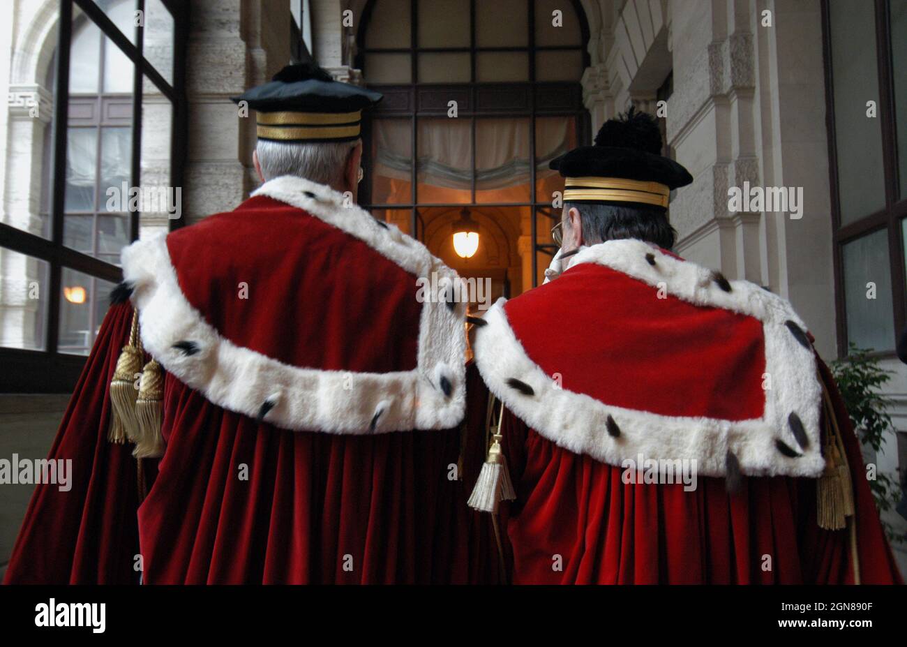 Rome Italy, 27/01/2006: Magistrates prepare for the inauguration of the ...