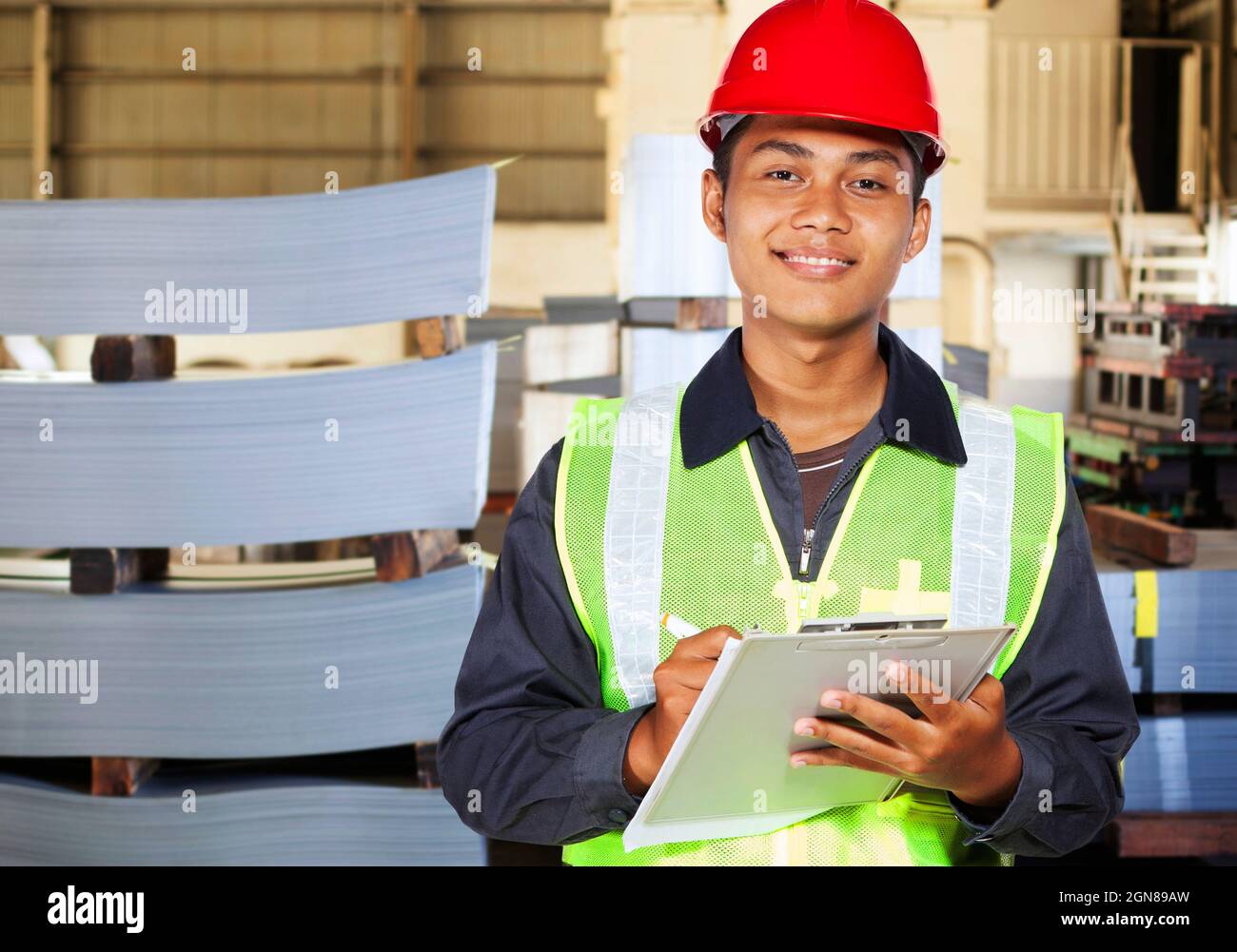 Industrial operator setting computer hi-res stock photography and ...