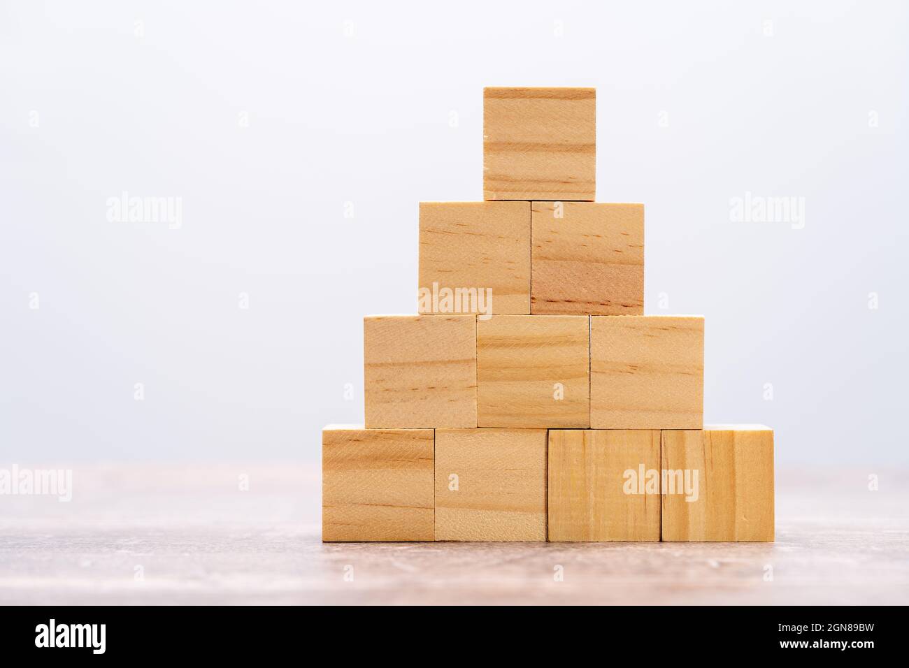 blank template mock up of ten wooden blocks pyramid shaped for use in ...