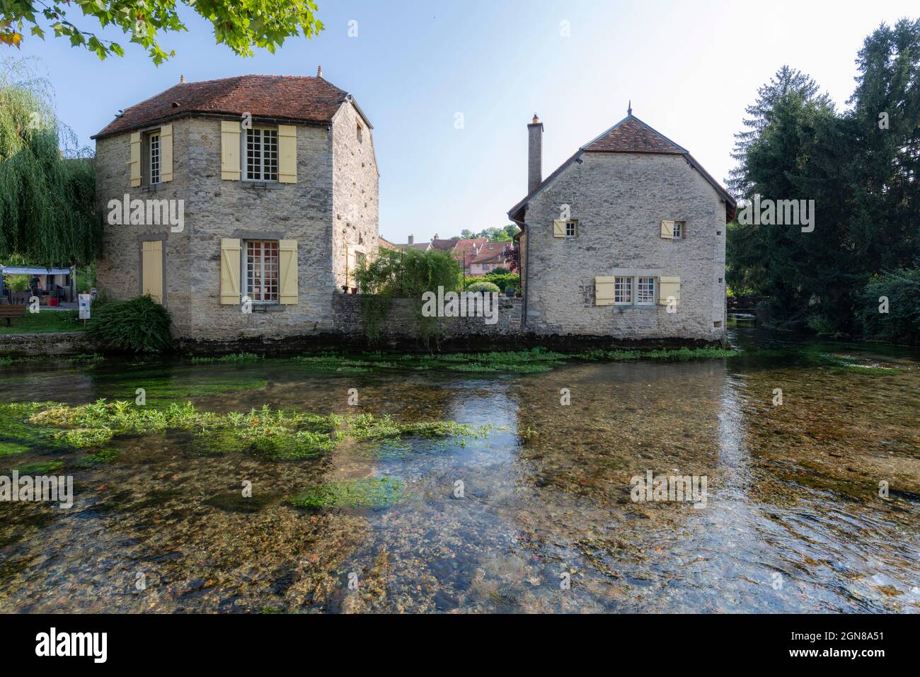 Riverside village in france hi-res stock photography and images - Alamy