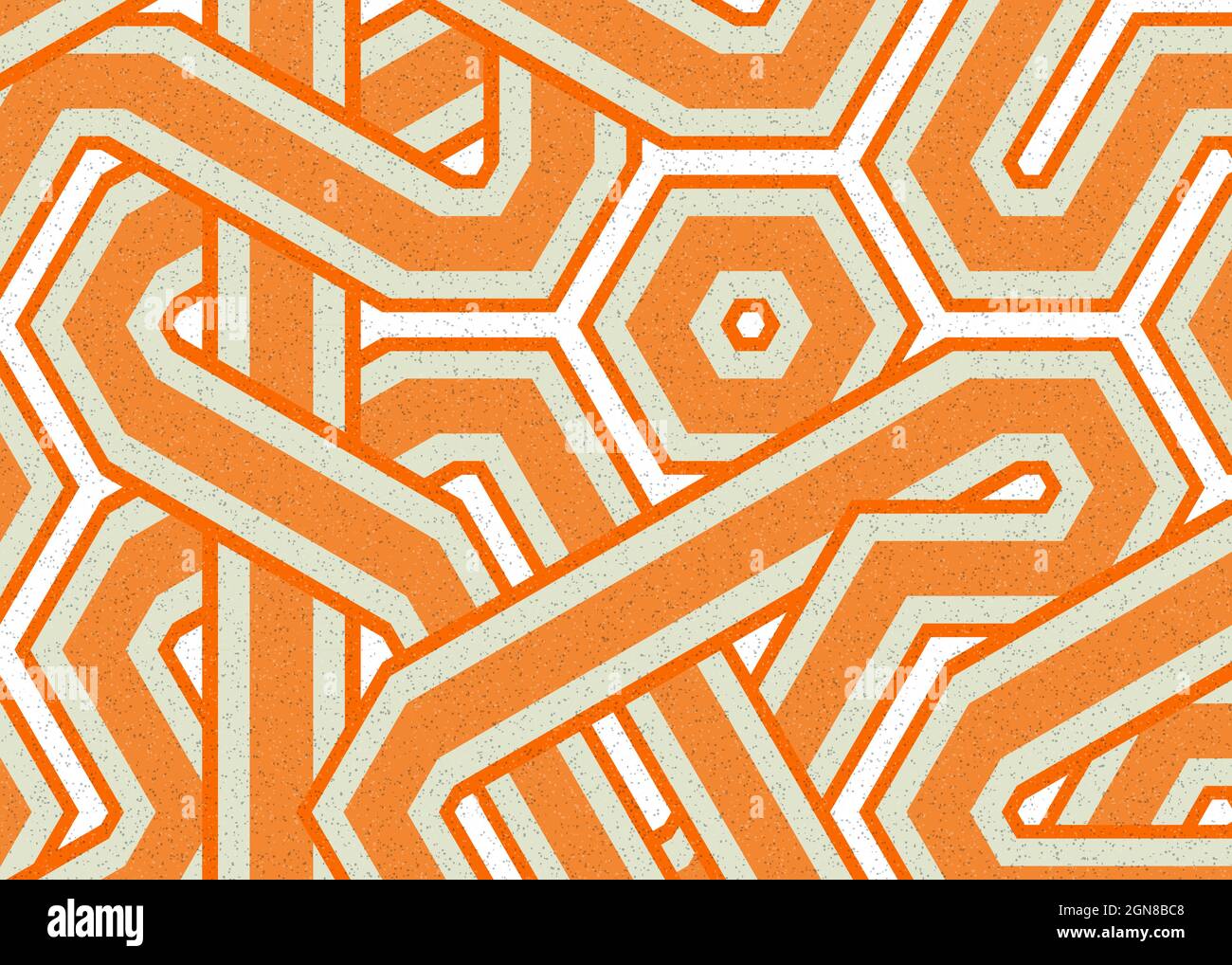 Computer-generated Hexagon Tile Connection art background design ...