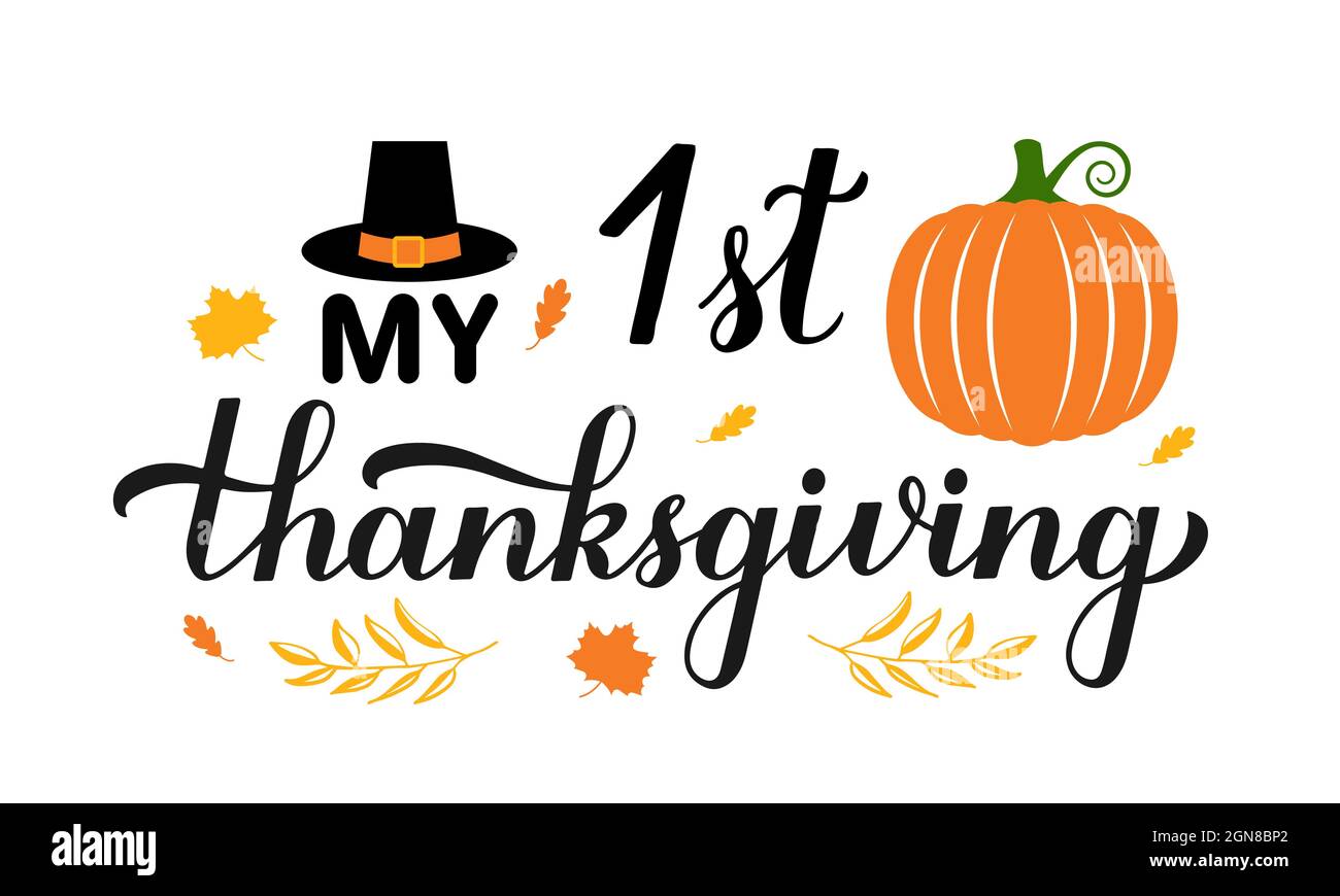 My 1st Thanksgiving calligraphy hand lettering. Funny Thanksgiving Day ...