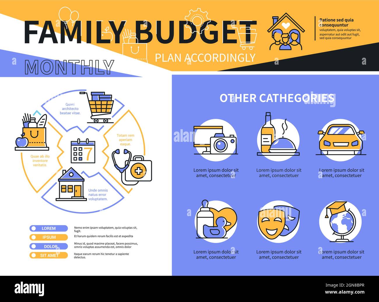 Couple planning house Stock Vector Images - Alamy